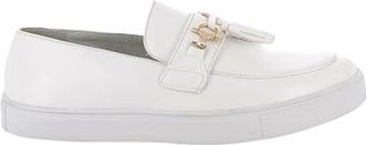 UOMO Design Mocassin Slip-on Casual Homme Sobre Chic Soirée - Marc (6 Blanc, 42)
