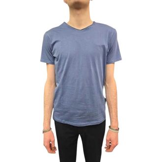 Anonym Apparel Milo V-Ausschnitt T-Shirt - - Tops - Herren - Blau - 2XL