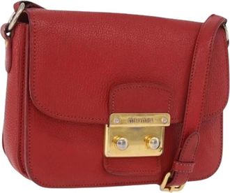 Miu Miu Sac port&eacute; &eacute;paule Pre-owned - Femme - Pre-owned - Rouge - Taille: ONE Size