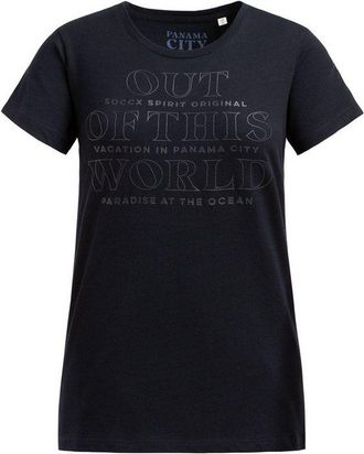 soccx Rundhalsshirt mit Necktape