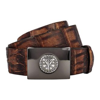 Carlo Colucci Homme, Accessoires, Brun, Taille: 95 CM Caiman Leather Belt
