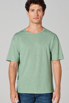 Hempage Hempage Herren vegan T-Shirt Slub Jersey Mintgr&uuml;n