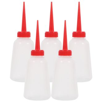 BESTONZON 5 St&uuml;ck Pack N&auml;hmaschinen &Ouml;lspender 250 ml Kunststoff &Ouml;lflasche mit Langem Ausguss f&uuml;r Pr&auml;zises &Ouml;len N&auml;hmaschinen und Elektrowerkzeugzubeh&ouml;r Transpare