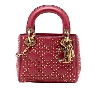 Dior Pre-owned Lady Satchel - Femme - Pre-owned - Rouge - Taille: ONE Size