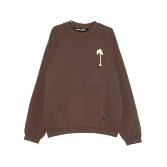 Palm Angels Herren, Sweatshirts & Hoodies, Braun, LGr&ouml;&szlig;e