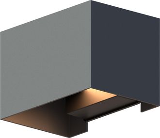 Calex Venice Wandleuchte, für Außen & Innen, warmweißes Up & Down Licht, einstellbarer Lichtstrahl, wasserdicht, Anthrazit