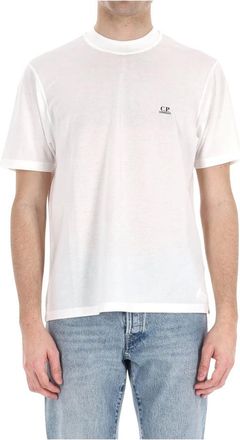 C.P. Company C.p. Company - T-shirt en cr&ecirc;pe de coton - Homme - Tops - Blanc - Taille: XL