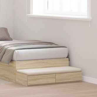 vidaXL Vidaxl - Bettschubladen Sonoma Eiche 100 x 36.5 x 16.5 cm Holzwerkstoff