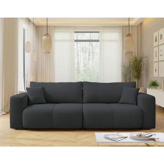 Best Mobilier Bestmobilier - Nicole - canap&eacute; droit 4 places convertible avec coffre en tissu