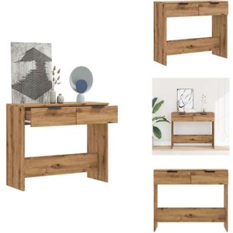 vidaXL Table console ch&ecirc;ne artisanal 90x36x75 cm bois ding&eacute;nierie - Table Console - Tables Consoles - Bout De Canap&eacute; - Table Dentr&eacute;e