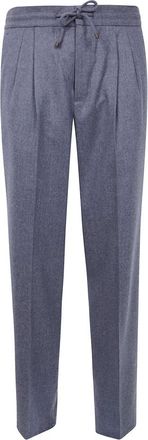 Brunello Cucinelli Homme, Pantalons, Gris, Taille: M Pantalon droit en laine