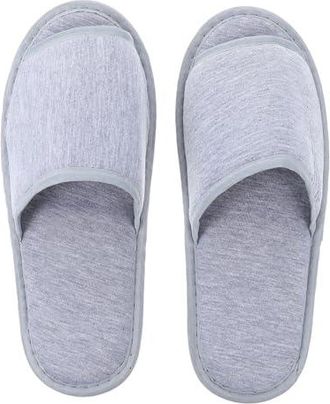 BESPORTBLE Pantoufles Pliables de Voyage en Coton pour Hommes et Femmes L&eacute;g&egrave;res et Portables Antid&eacute;rapantes Taille Unique pour H&ocirc;tel Maison et Chambre Lot Pratiq