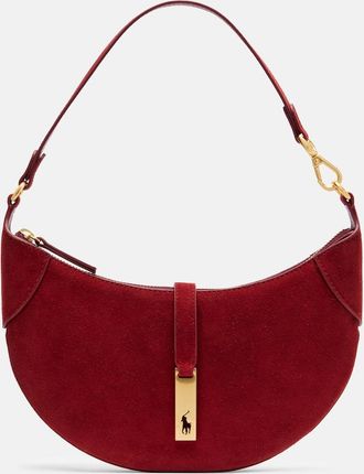 Polo Ralph Lauren Schultertasche Polo ID Mini aus Veloursleder