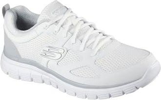Skechers Burns Agoura Baskets de course en matériau synthétique pour homme, blanc, 46 EU