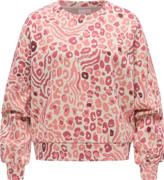 Ragwear Sweater Wuss Print l&auml;ssiges oversized Damen Sweatshirt mit Allover-Print