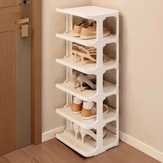 Generic Schuhregal aus PP-Kunststoff, Platzsparendes DIY-Schuhablage mit Mehreren Ebenen, Freistehender Schuhst&auml;nder for Eingangsbereich, Wohnzimmer, Schlafzi