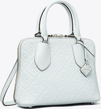 Tory Burch Damen Mini Swing Henkeltasche aus Leder mit T-Monogramm