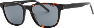 HUGO BOSS Quadratisch-Sonnenbrille f&uuml;r Herren (Havannabraun/Grau)