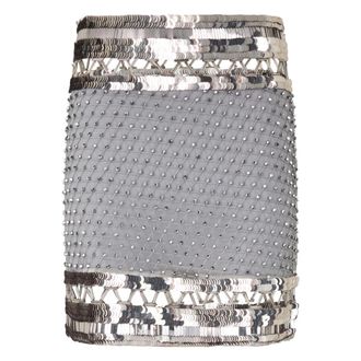 Alberta Ferretti Pailletten-Minirock - - Skirts - Damen - Grau - XS