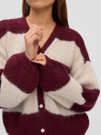 Vero Moda Strickjacke VMMAYBE LS V-NECK BUTTON CARDIGAN NOOS Kunstfaser