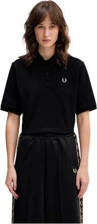 Fred Perry Damen, Oberteile, Schwarzk, LGr&ouml;&szlig;e