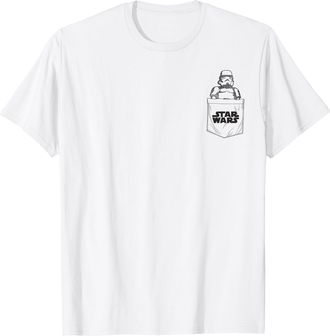 Star Wars Stormtrooper Title Logo Pocket T-Shirt