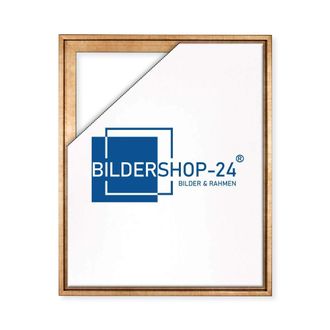 Bildershop-24 Schattenfugenrahmen LEVI 50x80cm Blattgold