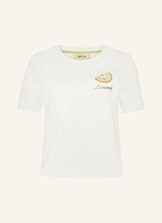 Cartoon Cartoon T-Shirt Mit Glitzergarn beige