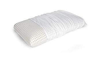 Dmora Talamo Italia - Oreiller de lit Talamo Italia, 100% Made in Italy, Oreiller savon amovible en mousse &agrave; m&eacute;moire de forme perfor&eacute;e, hypoallerg&eacute;nique et 