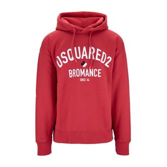 Dsquared2 Kapuzenpullover mit Kordelzug - - Sweatshirts & Hoodies - Herren - Rot - L