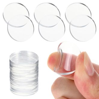 SOLUSTRE Glasplattenpuffer 10 St&uuml;ck 25mm Transparent PVC Saugn&auml;pfe Sto&szlig;d&auml;mpfer f&uuml;r Glastisch K&uuml;chen und Badaccessoires Befestigung