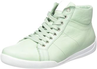 Andrea Conti Damen Sneaker, pastellgr&uuml;n/wei&szlig;, 38 EU