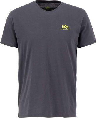 Alpha Industries Alpha Industries Herren Backprint Für T-Shirt, Vintage Grey, M EU