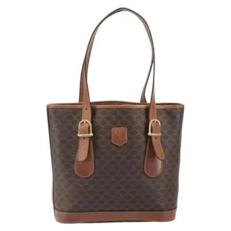 Celine Sac bandouli&egrave;re vintage macadam Pre-owned - Femme - Pre-owned - Brun - Taille: ONE Size