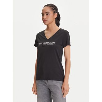 Emporio Armani T-Shirt EW000409 AF10881 UC001 Schwarz Regular Fit