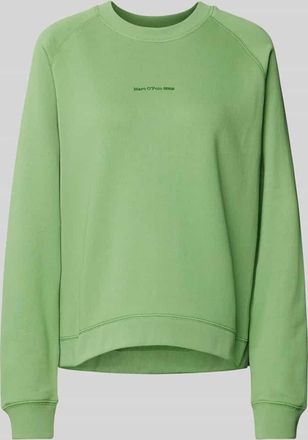 Marc O'Polo Denim Sweatshirt mit gerippten Abschl&uuml;ssen