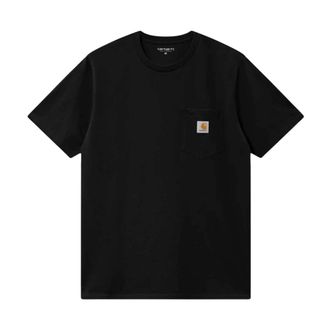 Carhartt Work in Progress Homme, Tops, Noir, Taille: S S/S Pocket T-Shirt