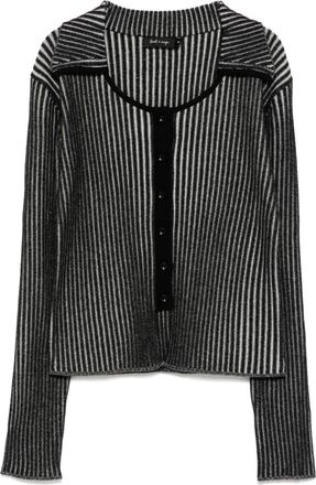 Tout à Coup Strickoberteil mit Cut-Outs - Schwarz