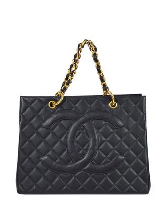 Chanel 1997 Jumbo CC Handtasche - Schwarz