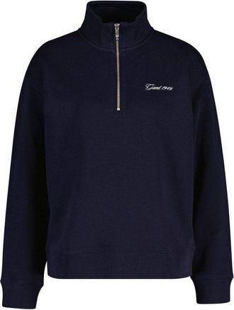 GANT Sweatshirt SCRIPT HALF ZIP mit Stehkragen, normale Passform