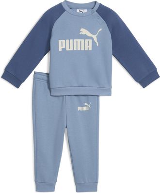Puma Minicats Essentials Raglan Crew Set Baby, Kleidung, Blau, 4-6M