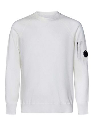 C.P. Company C. P. Company Pull Col Rond - Blanc