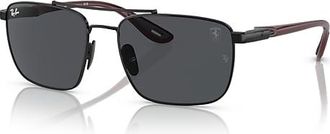 Ray-Ban Rb3715m Scuderia Ferrari Collection Sonnenbrillen Dunkelrot Fassung Grau Glas 58-18