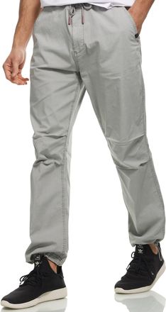 Indicode Herren INPaulino Stoffhose aus 98% Baumwolle | Herrenhose Freizeithose f&uuml;r M&auml;nner Lt Grey, L