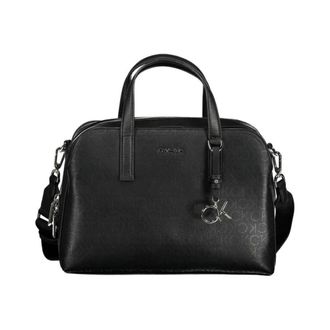 Calvin Klein Femme, Sacs, Noir, Taille: ONE Size Sac &agrave; Main Moderne Noir avec Plusieurs Poches