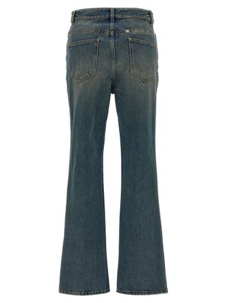Givenchy Chain-Embellished Logo Waist Jeans - Blue