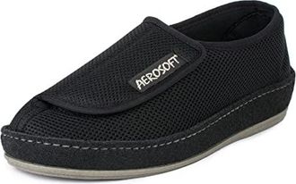 Aerosoft Chaussures Basses 6072-4P Femmes Hommes Respirantes antidérapantes (Le Noir, Numeric_38)