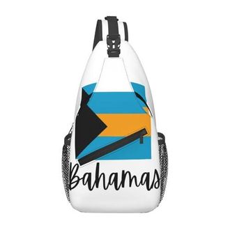 Generic Drapeau De La Fiert&eacute; Des Bahamas Sac Poitrine Multifonctionnel Sling Bag Antivol Sac &Agrave; Bandouli&egrave;re Pour Cyclisme Homme Shopping