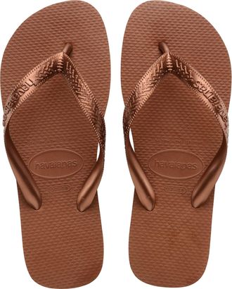 Havaianas Top Tiras, Bequeme, Robuste und Leichte Badelatschen für Frauen mit Rutschfesten Sohlen