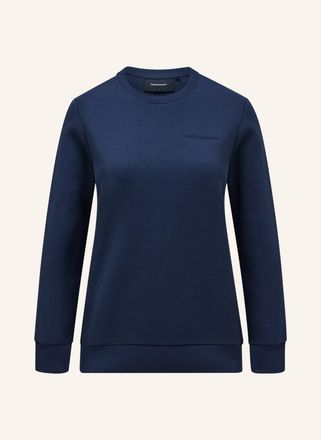 Peak Performance W Original Small Logo Crew Sweatshirtpullover blau